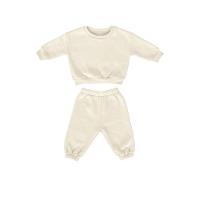 China Custom Fleeced Cotton Crew Neck Pullover Sweatsuit 2PCS For Mommy And Me for sale