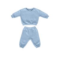China Custom Fleeced Cotton Crew Neck Pullover Sweatsuit 2PCS For Mommy And Me for sale