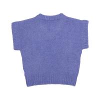 China Unisex Kids Wool And Cotton Blend Knitted Pullover Sweater Vest Sleeveless Knit Waistcoat for sale