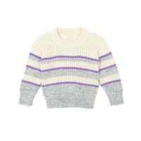 China Winter Kids Cotton Hand Knitted Lounge Chunky Striped Sweaters Tight Leggings 2PCS for sale