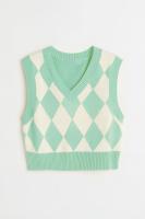 China Unisex Kids Oversized Cotton Knitted Pullover Jacquard Sweater Vest Sleeveless Knit Waistcoat for sale