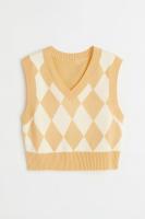 China Unisex Kids Oversized Cotton Knitted Pullover Jacquard Sweater Vest Sleeveless Knit Waistcoat for sale
