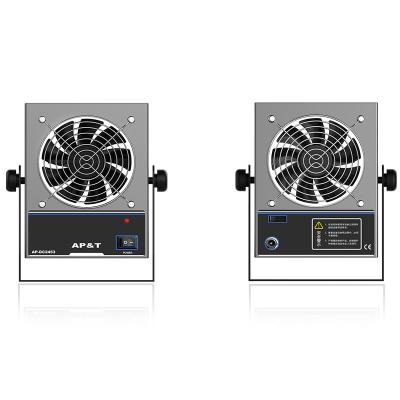 China AC 220V / 110V Mini Static Elimination Ionizing Air Blower Table Type Fan for sale