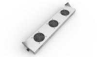 China 25W Overhead Ionizer / Blower Type Static Eliminator With Three Fans for sale