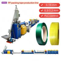 China 5-19mm Width PP Strap Production Line PP Strapping Belt Equipment Custom Tape Colors for sale