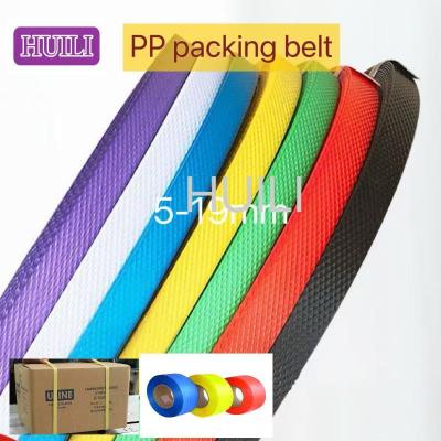 China Colored 5mm PP Packaging Belt Pallet Strapping Tape For Automatic Packaging Machine for sale