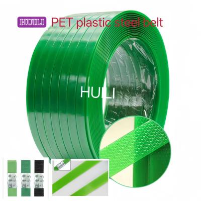 China Corrosion Resistance PET Packing Strips 13mm 16mm 25mm Width For Pallet Packing for sale