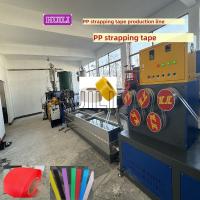 China Twin Screw PP Strap Production Line 5mm Width Sandwich PP Strapping Belt Machine for sale