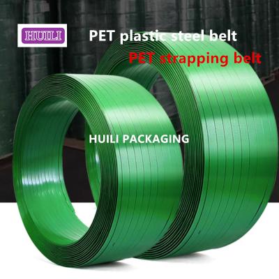 China Polyethylene PET Strapping Band 13mm 16mm 19mm Width For Bundling Heavy Products for sale