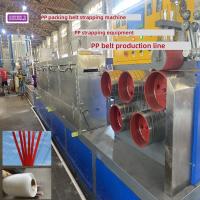 China Twin Screw PP Strap Making Machine PLC PP Strapping Roll Manufacturing Machine for sale