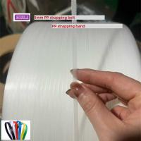 China Transparent PP strapping belt for fullyautomatic and semi-automatic packaging machines for sale