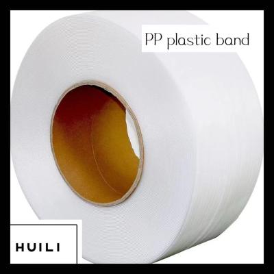 China Transparent PP strapping belt for fullyautomatic and semi-automatic packaging machines for sale