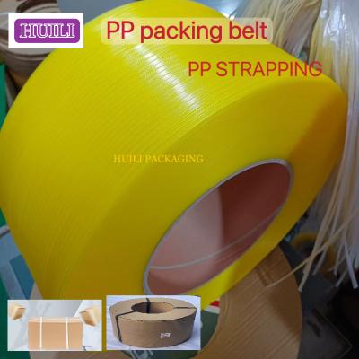 China Automatic PP Strapping belt 5-19mm Plastic PP/PET Packaging strap with Automatic Strapping Machine for sale