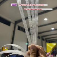 China 5-19 mm PP Strap Making Machine Single Screw PP Strap Production Line PLC Control System for sale