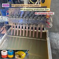 China PP strapping production line 5-19 mm Single / twin screw PP strap making machine for sale