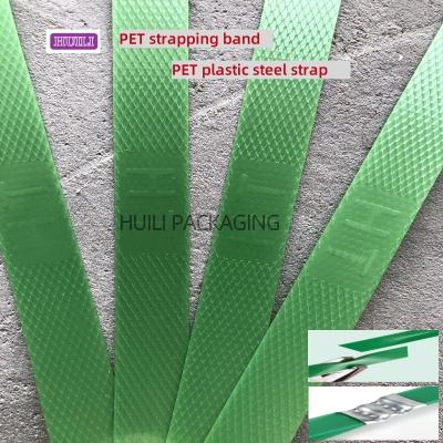China PET strapping 9-25mm PET plastic-steel for use with pneumatic strapping machines for sale