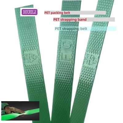 China Black PET strapping 9-32mm high-quality PET plastic steel belt for hot melt bonding for sale