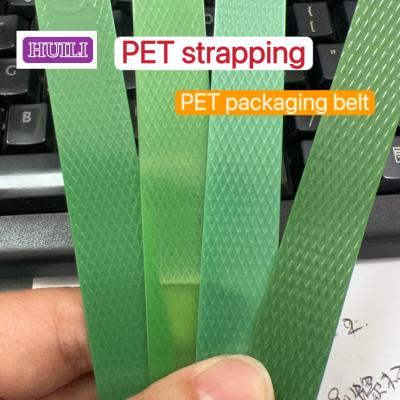 China UV-resistant PET plastic steel strapping 9-25mm Automatic PET strapping / strap PET strapping band for sale
