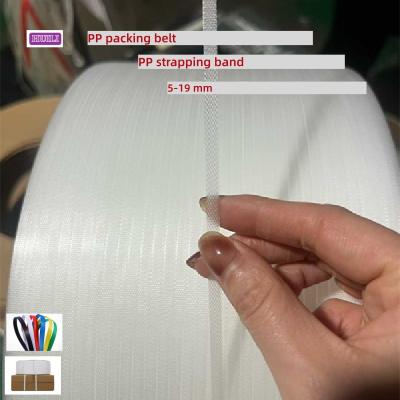 China Automatic PP PET Strapping belt 5-12mm PP PP packing belt for Automatic Strapping Machines for sale