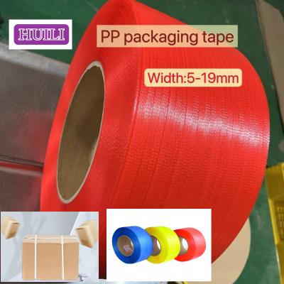 China PP Strapping Band 5-19 mm PP Plastic Packing Strap for automatic strapping tools for sale