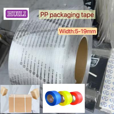 China PP Strapping belt 5-15 mm White PP packing belt for Automatic Strapping Machines for sale