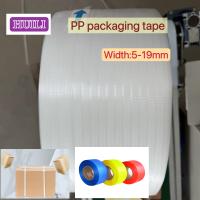 China 5-12mm PP strapping belt  transparent PP packing strap for automatic strapping machines for sale
