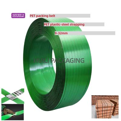 China High-speed PET strapping black PET strapping belt with moisture-proof and UV-resistant properties for sale