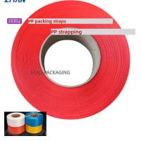 China 100% polypropylene PP packing strap white PP strapping belt suitable for semi-automatic strapping machines for sale