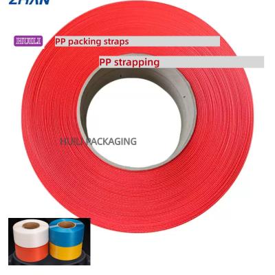 China 5-12mm PP strapping belt  transparent PP packing strap for automatic strapping machines for sale