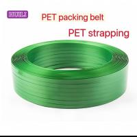 China PET packaging strap PET packaging belt 9-16mm PET PP packaging strap for brick factory strapping for sale