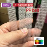 China 100% Polypropylene PP packaging strap transparent 5 mm PP strapping band with embossed surface for sale