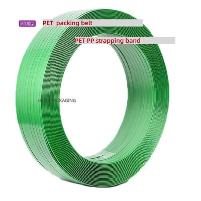 China 100% PET scrap material PET strapping 16-19mm PET strapping for pneumatic strapping machines for sale