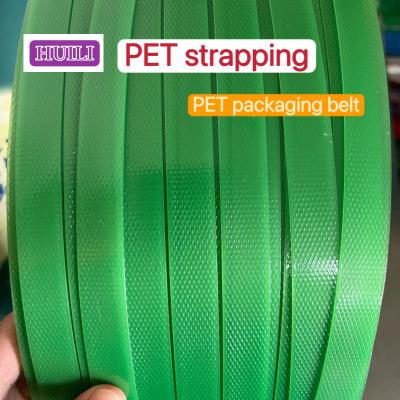 China High-speed PET strapping steel strap 9-25mm PET packaging belt for pneumatic strapping machines for sale