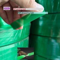 China Automatic PP PET packing belt 9-25mm PET plastic steel strapping for pneumatic strapping tools for sale