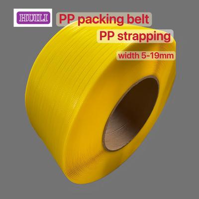 China High-speed PP packing belt​ 5-15mm red PP strapping for semi-automatic strapping machines for sale
