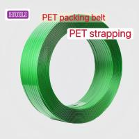 China PET Packaging Strap 9–25 mm PET Strapping PET packaging belt with Embossed or Smooth Surface for sale