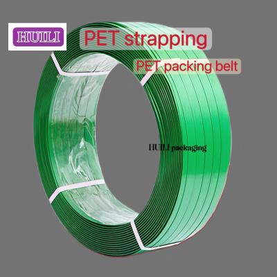 China 100% PET scrap material PET plastic steel strap​16-25mm PET strapping for pneumatic strapping machines for sale