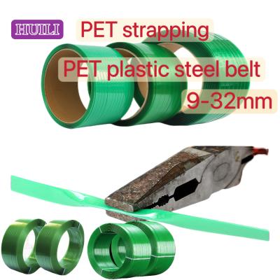 China Automatic PET Packaging Belt PET Strapping Band PET plastic steel belt from 100% Recycled PET Material for sale