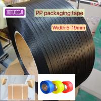 China Automatic PP packing belt 5-19mm environmentally friendly PP packing strap for use with cardboard boxes for sale