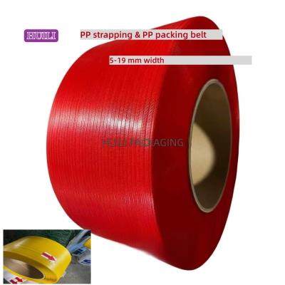 China PP packing belt 5-15mm PP strapping for automatic/semi-automatic packing machines for sale