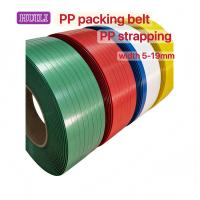 China 100% new polypropylene PP strapping 5-15mm PP PET packaging strapping for Automatic strapping machine for sale