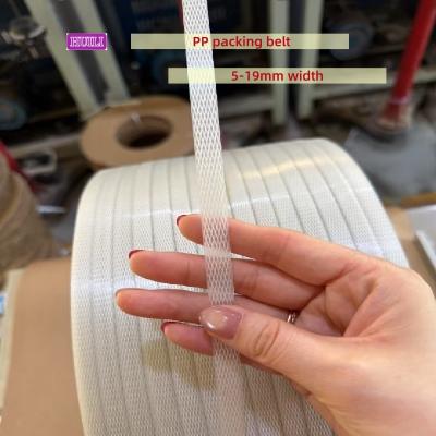 China PP strapping straps transparent 5-15mm PP strapping belt with High-performance PP strapping for sale