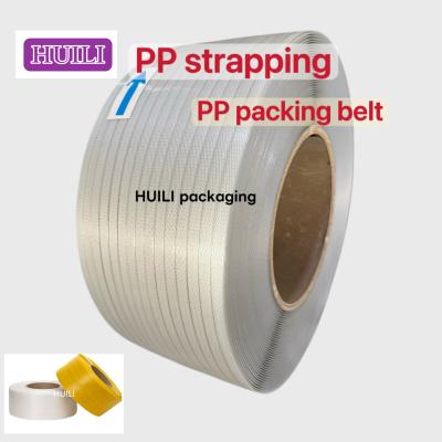 China Automatic PP packing belt 5-15mm polypropylene PP strapping for automatic strapping machine for sale