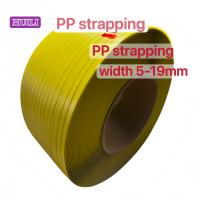 China High-speed 5 mm PP strapping roll PP packaging strap with 100% polypropylene  for sale