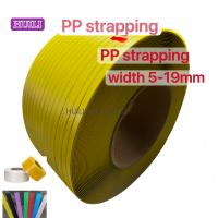 China Automatic PP packing straps 5-15mm polypropylene PP strapping for automatic strapping machine for sale