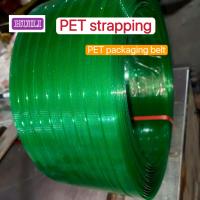 China High-speed PET strapping 16mm PET plastic steel belt pet straps from 100% recycled materials for sale