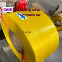 China High-speed 12 mm PP Packing belt roll PP packaging strap with 100% polypropylene  for sale