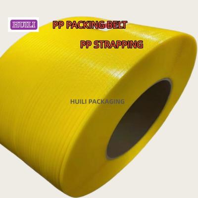 China Automatic PP PET strapping 5mm transparent PP packaging belt with cardboard packaging for sale