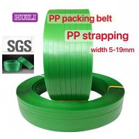 China PET plastic steel belt 9-25mm PET packaging PET strapping belt UV-resistant safe and environmentally friendly for sale