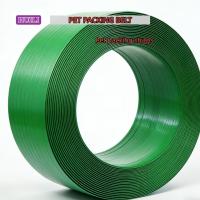 China Automatic PET Strapping for Brick Factories 16mm Green PET Packaging Strapping for sale